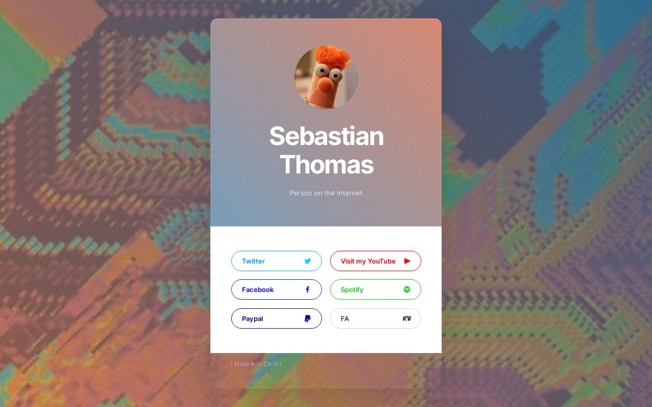 Sebastian Thomas | Person on the internet